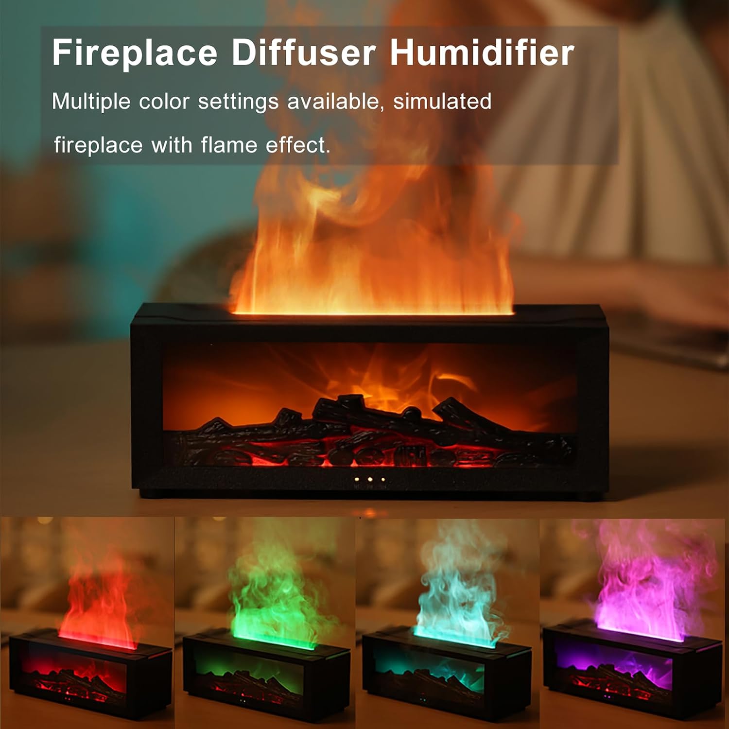 Diffusore Di Oli Essenziali Camino Diffusore Profumo Ambiente Fiamma 5432