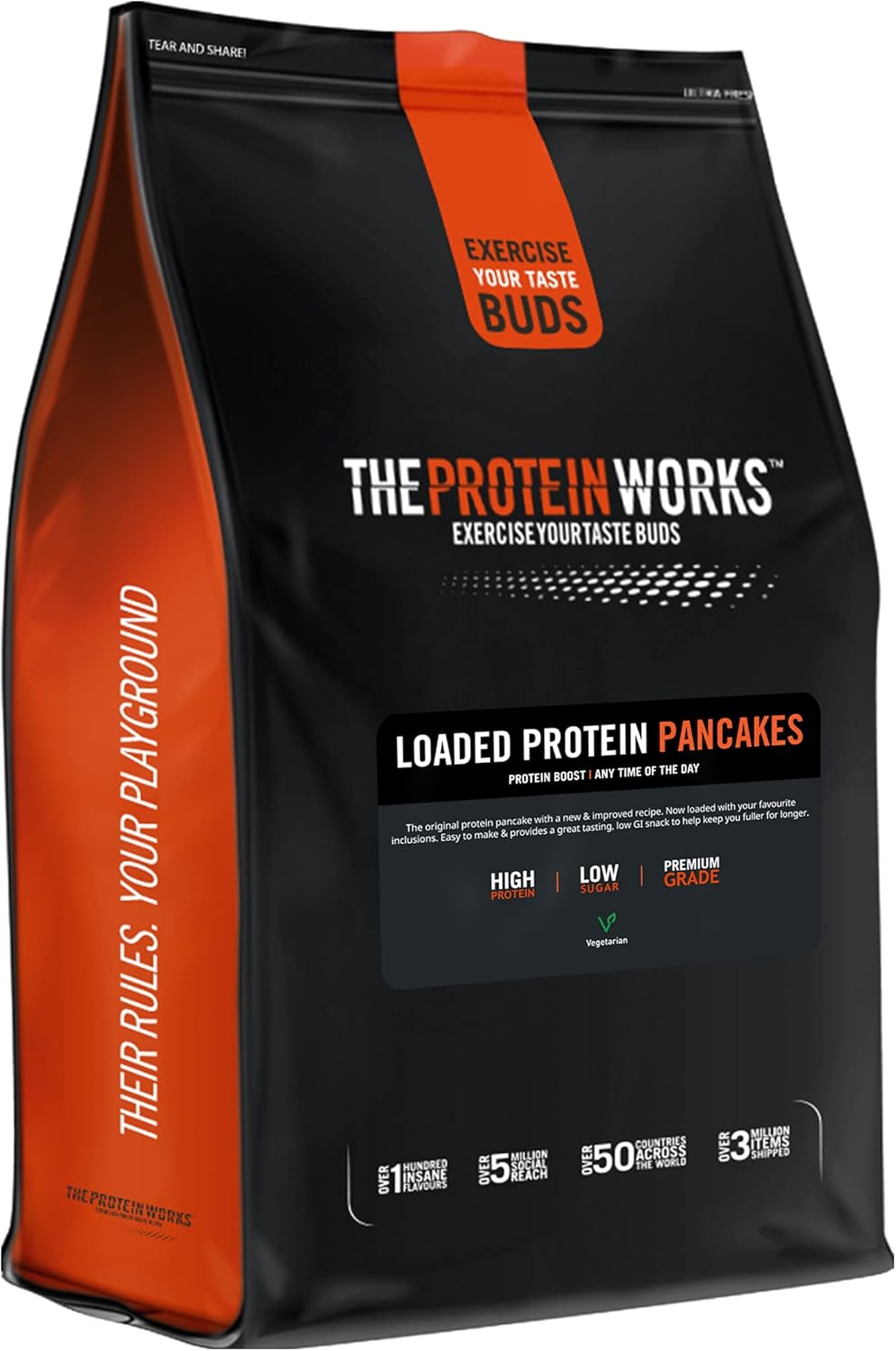 THE PROTEIN WORKS Preparato Per Pancake Proteici, Colazione Ad Alto ...
