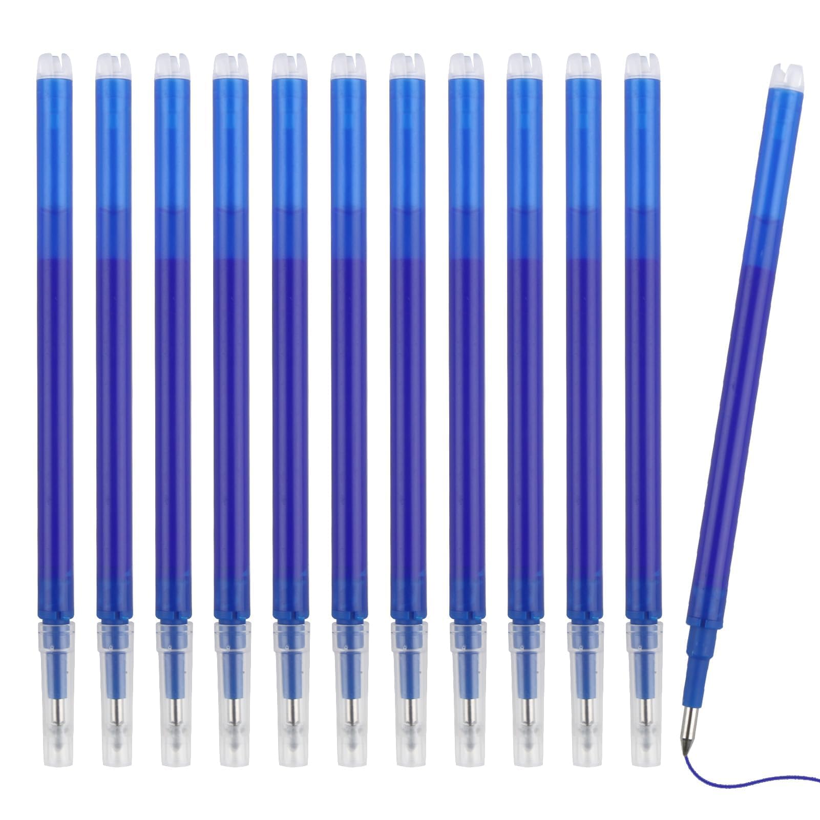 Set di 12 Ricariche Blu 0,7mm per Penne Pilot FriXion, Tintenroller ...