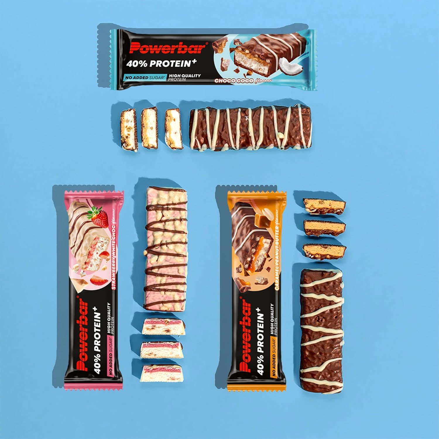Powerbar - 40% Protein+Crisp - Choco Coco - 12x40g - Barretta ad alto ...