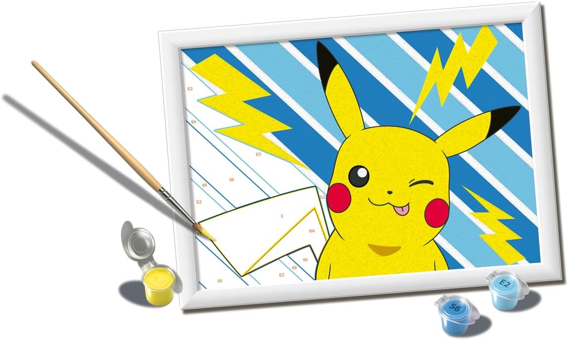 Ravensburger CreArt: Pokémon Pikachu – Dipingere con i Numeri per ...