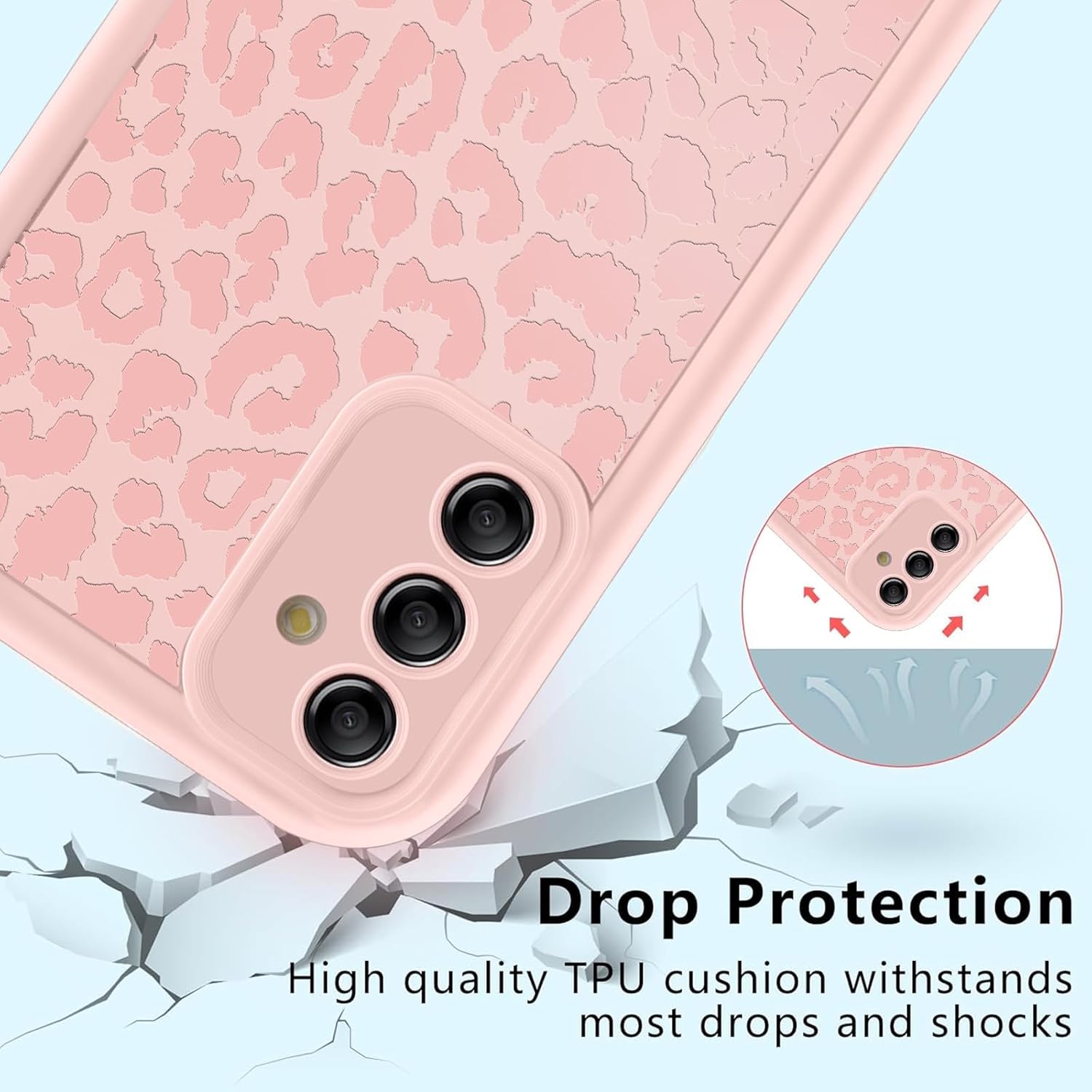 ZhuoFan Cover per Samsung Galaxy A56 6,7”, Aesthetic Leopardata Motivo ...